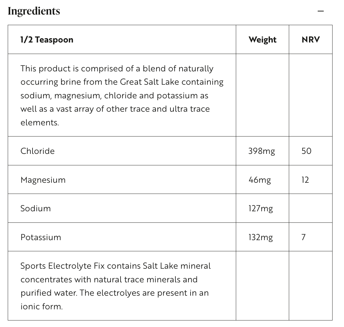 Electrolyte Fix Liquid – From Trees